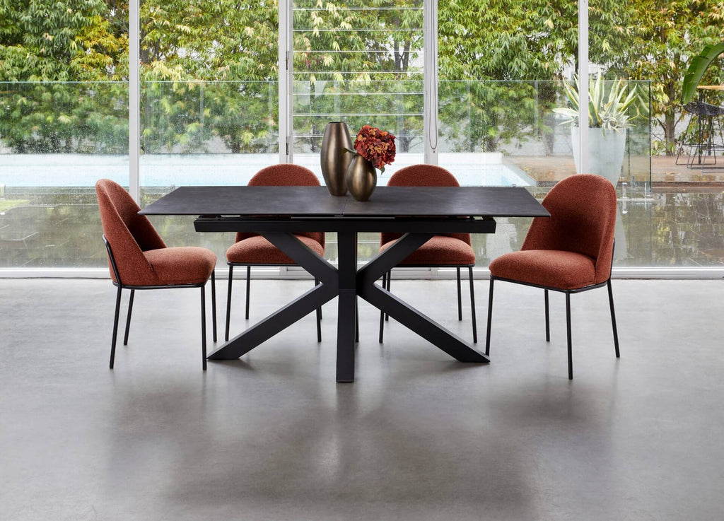 Caspian | Ceramic Rectangular 8 person 2.2m Extension Dining Table