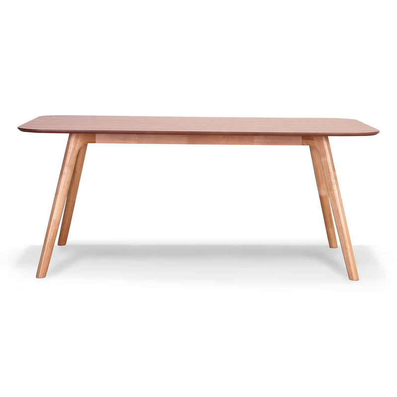 Granada | Modern Natural Walnut 1.8m Wooden Rectangular Dining Table