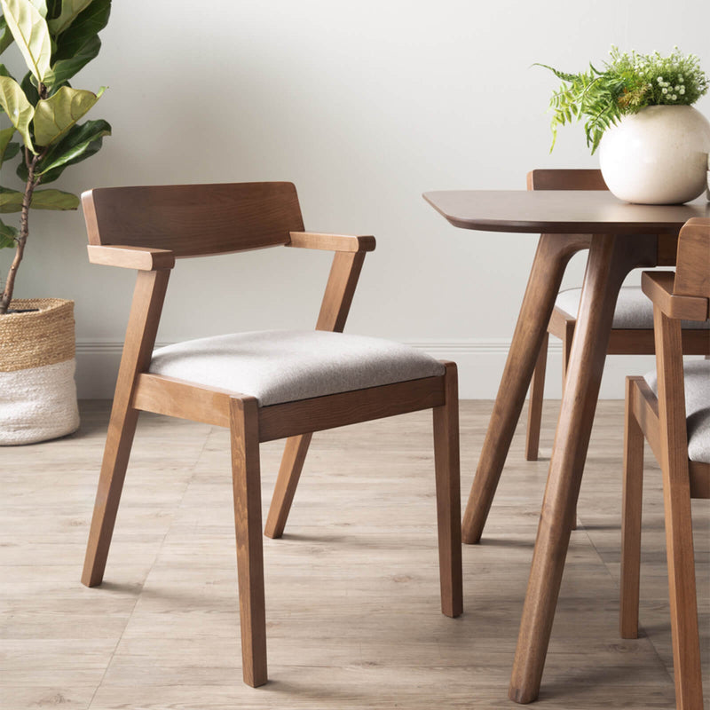 Granada | Modern Natural Walnut 1.8m Wooden Rectangular Dining Table