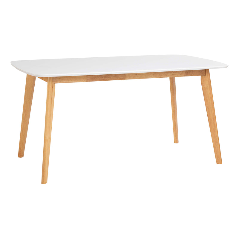 Maverick | Coastal Wooden 6 Seater White Rectangular Dining Table
