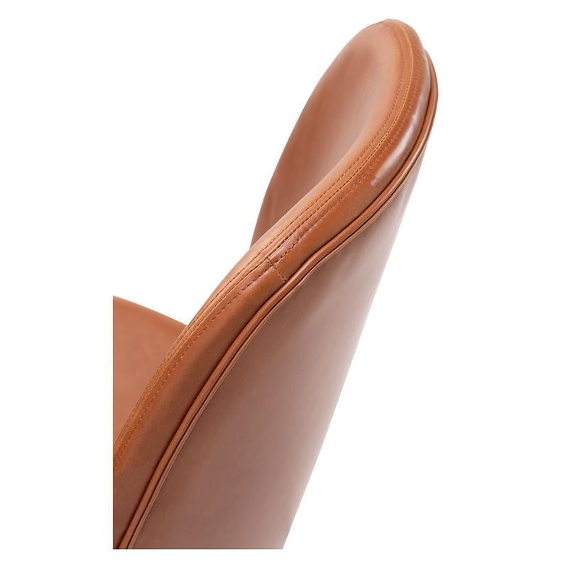 Brown, Black, Hazelnut Leather Dining Chairs | Set Of 2 | Ascot