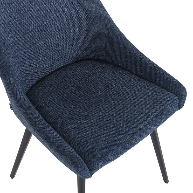 Navy Fabric Modern Commercial Dining Chairs | Chesterton | Quality Fabric